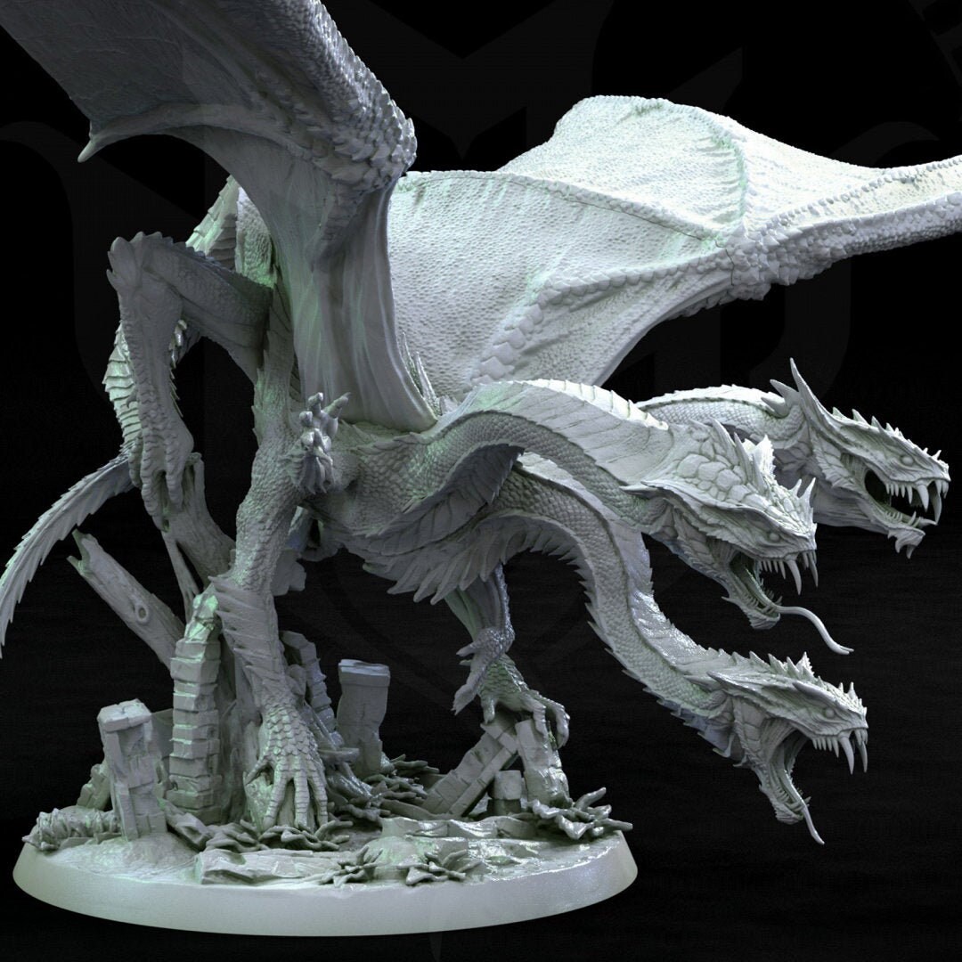 Draco Hydra Journey Into the Forest Mini Monster Mayhem Dungeons and ...