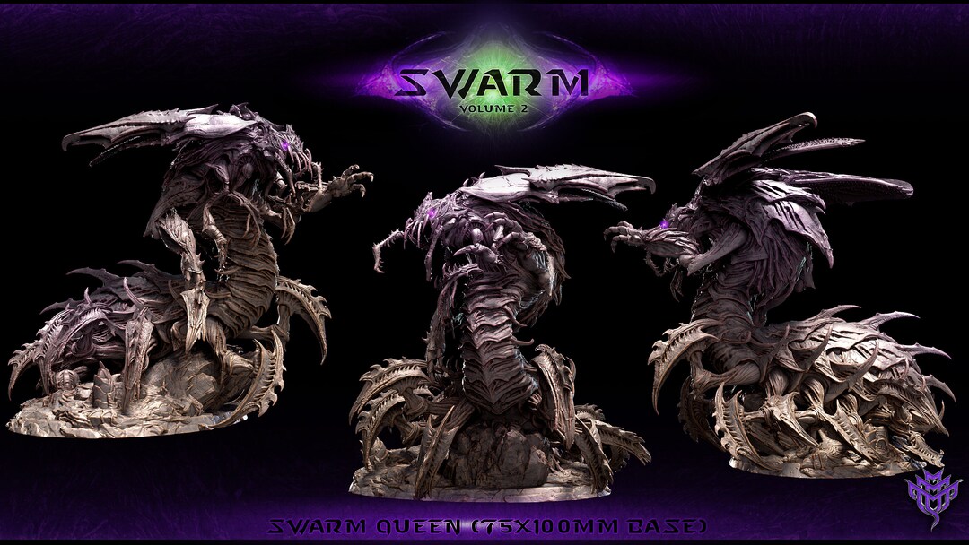 Swarm Queen 120mm Tall Swarm Mini Monster Mayhem Dungeons and Dragons ...