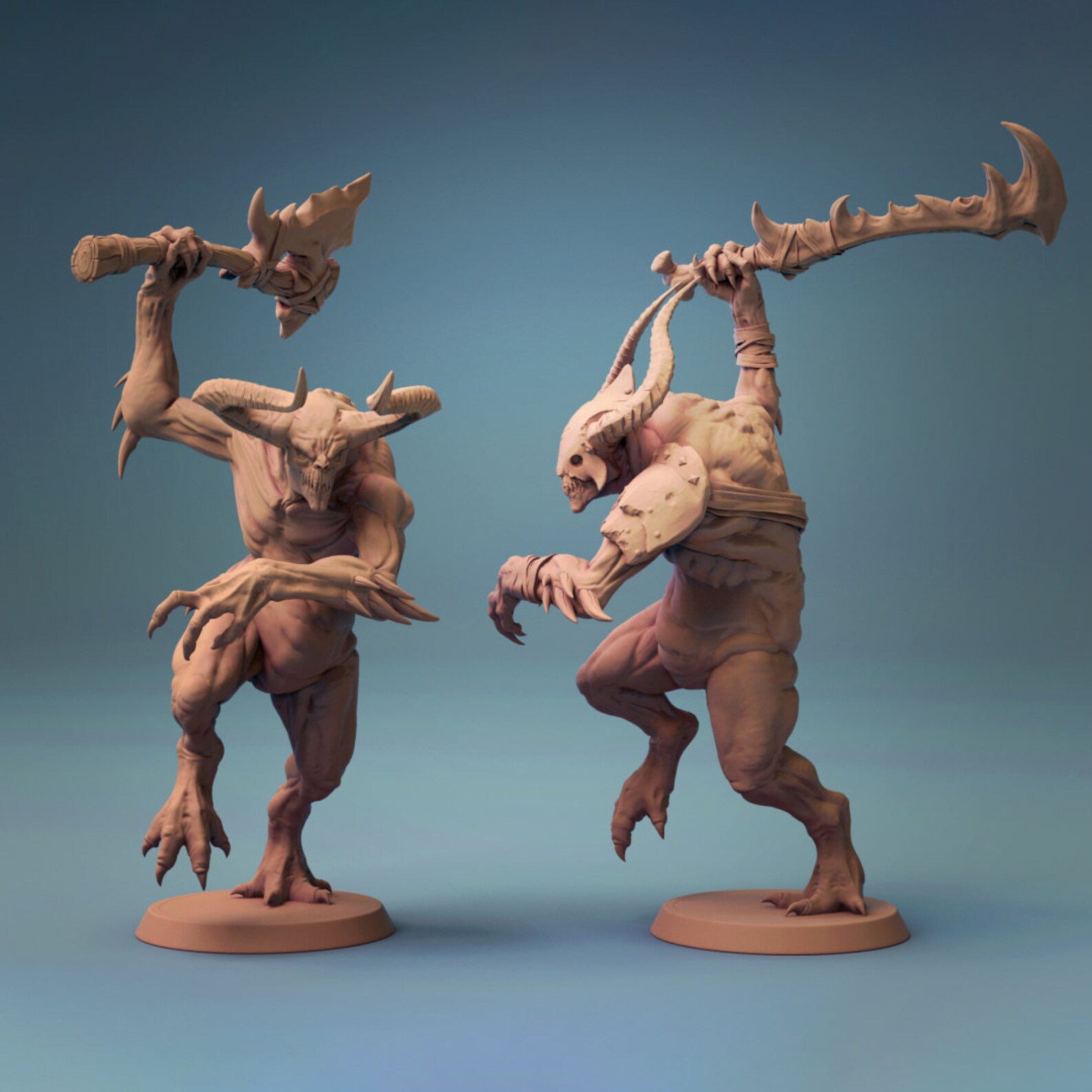 Demon Gang 4 Poses Lord of the Print Pathfinder - Etsy