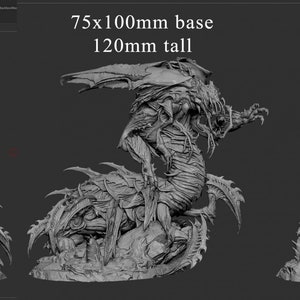 Swarm Queen 120mm Tall Swarm Mini Monster Mayhem Dungeons and Dragons ...