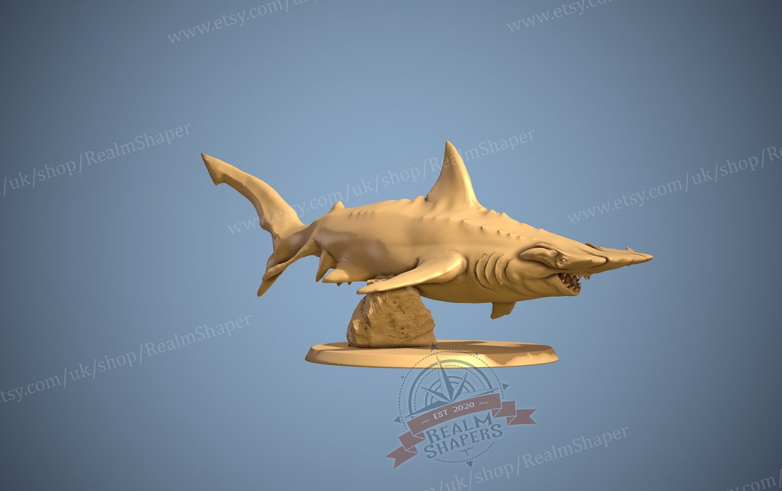 Hammerhead Shark Lord of the Print Pathfinder Dungeons & - Etsy