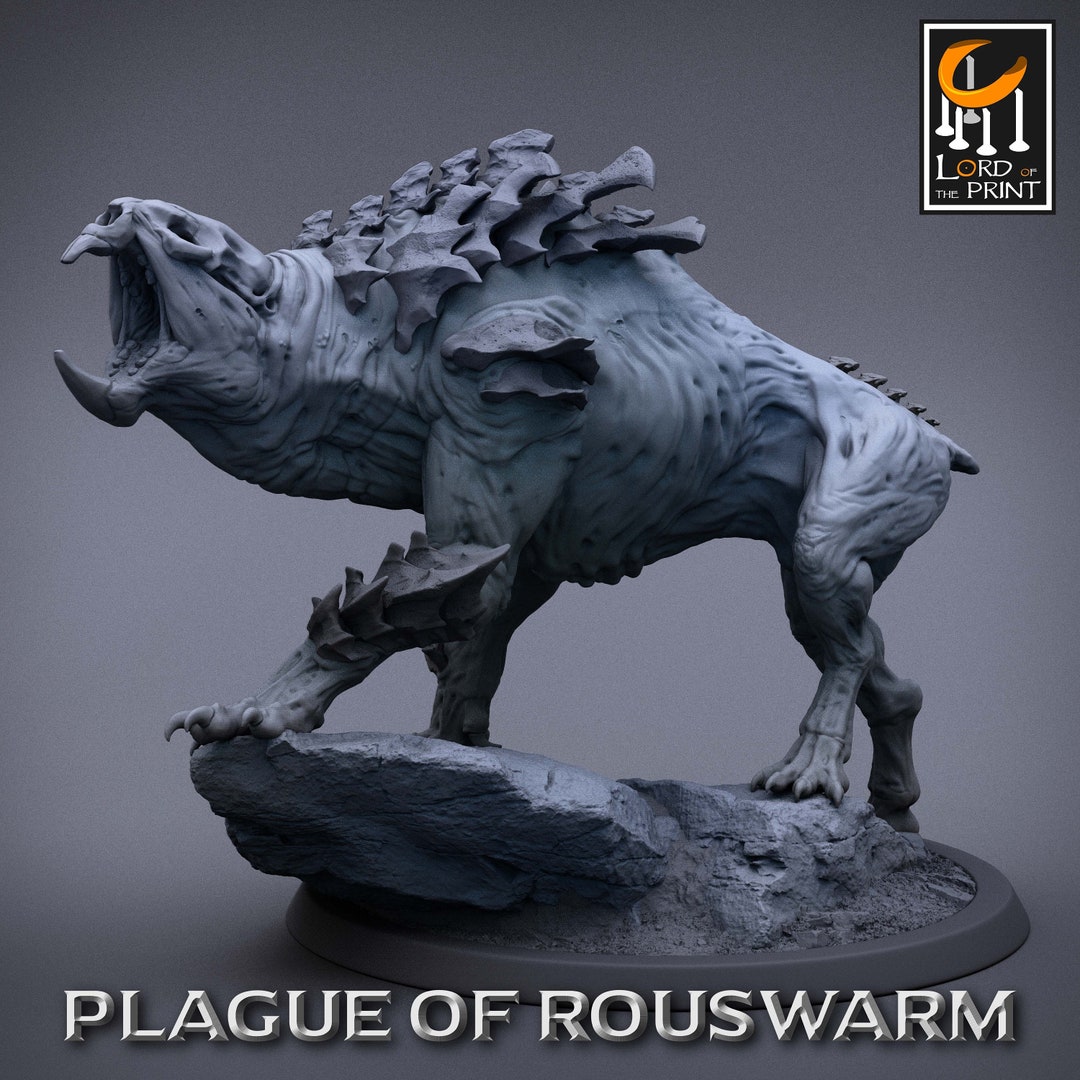 Rat Riders Wild 5 Poses Plague of Rouswarm Lord of the Print Pathfinder ...