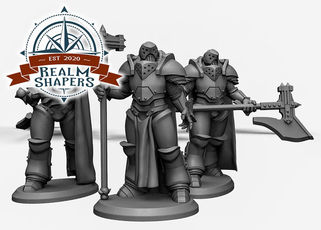 Knights Duncan Shadow Louca Dungeons and Dragons Pathfinder Painting - Etsy