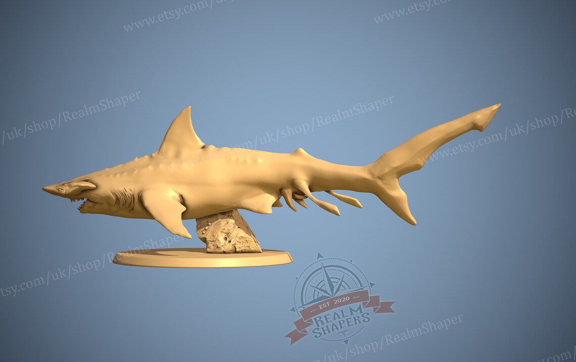 Hammerhead Shark Lord of the Print Pathfinder Dungeons & - Etsy