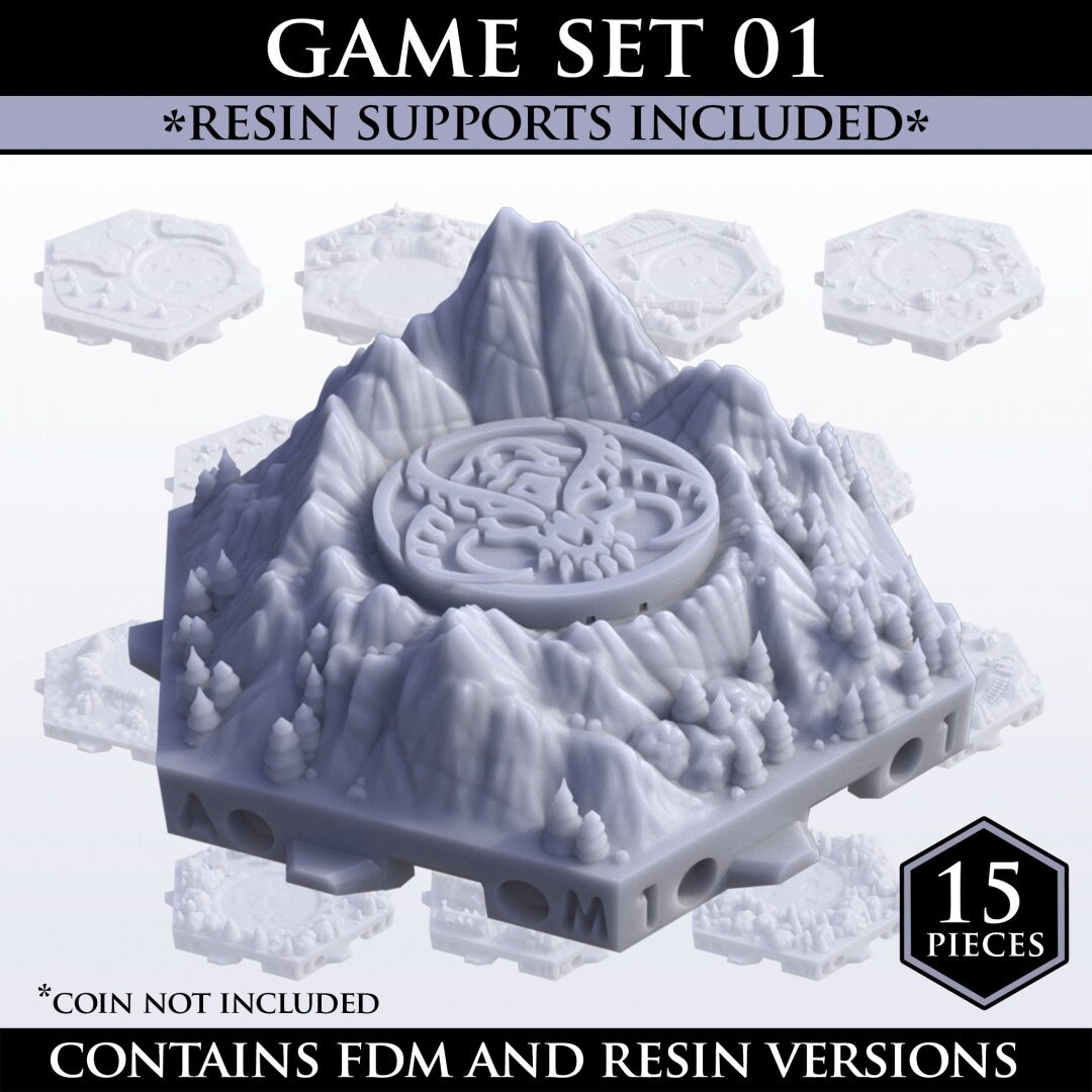 Hexton Hills new and Improved Game Set Tiles 50% Size PART ONE D&D ...