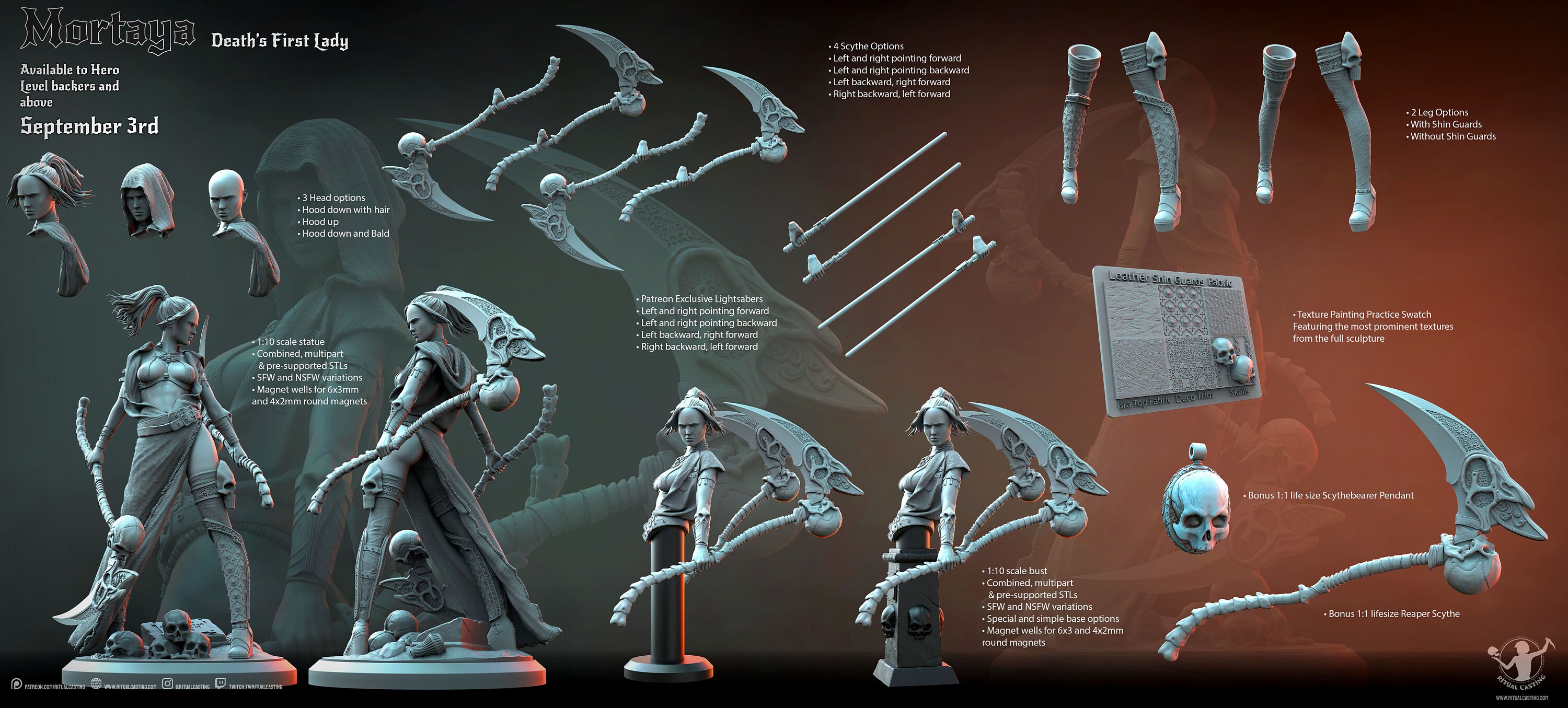 Mortaya Death's First Lady Ritual Casting Femme | Etsy