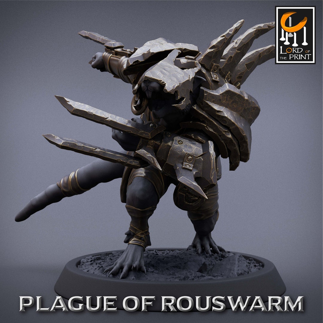 Rat Infantry Berserk Squadron 5 Poses Plague of Rouswarm - Etsy