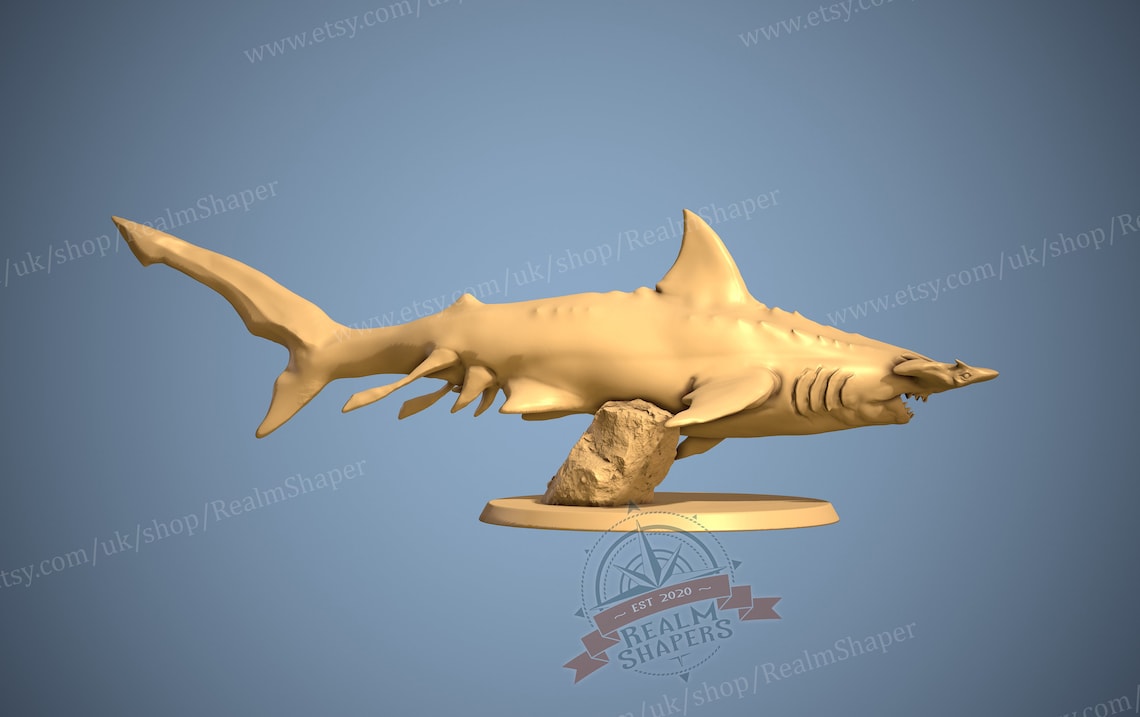 Hammerhead Shark Lord of the Print Pathfinder Dungeons & - Etsy
