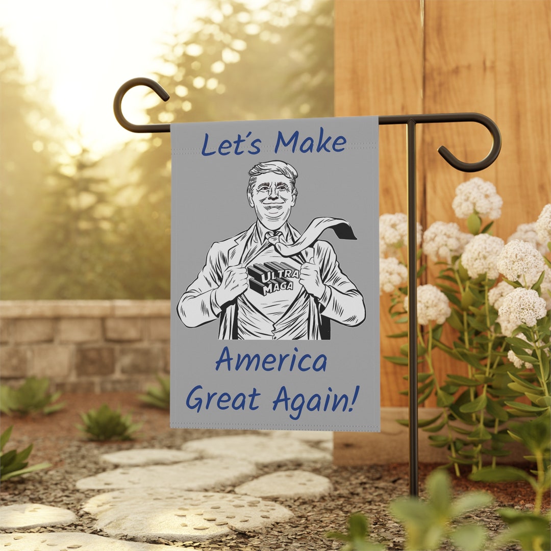 Donald Trump Super MAGA Man Garden & House Banner / Flag 2 Sizes - Etsy
