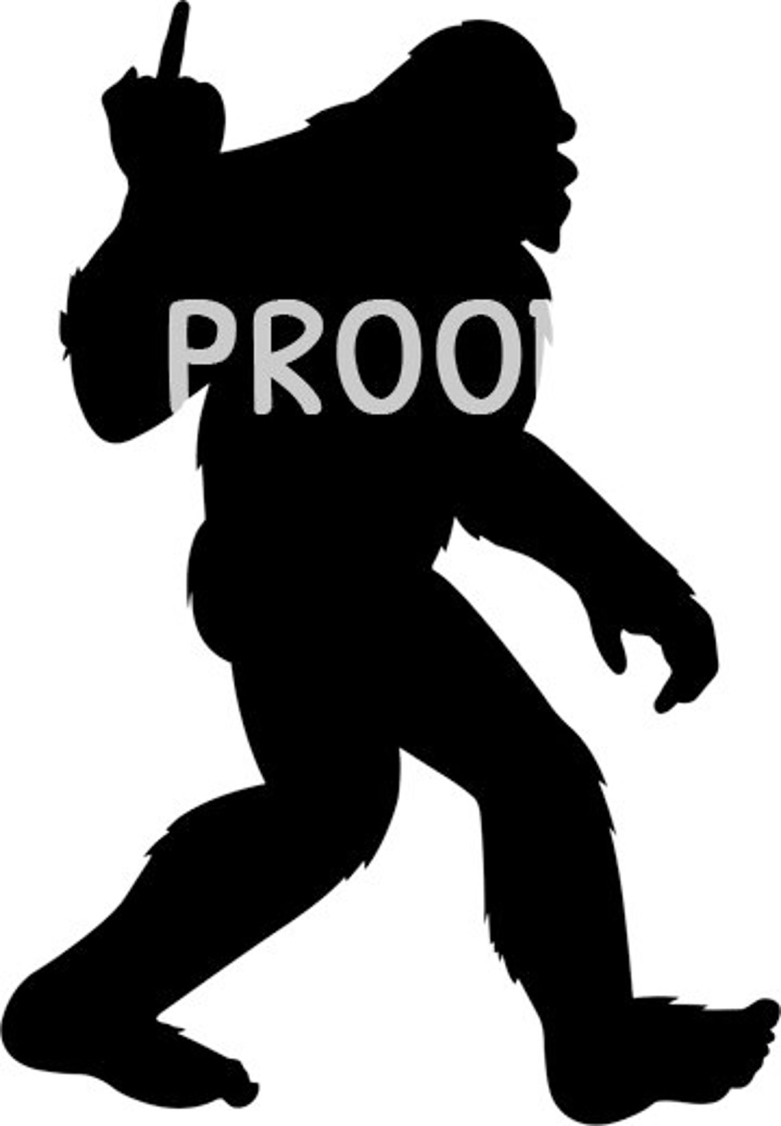 Big Foot / Sasquatch Flipping Bird Svg, Png, Pdf, Dxf Formats - Etsy