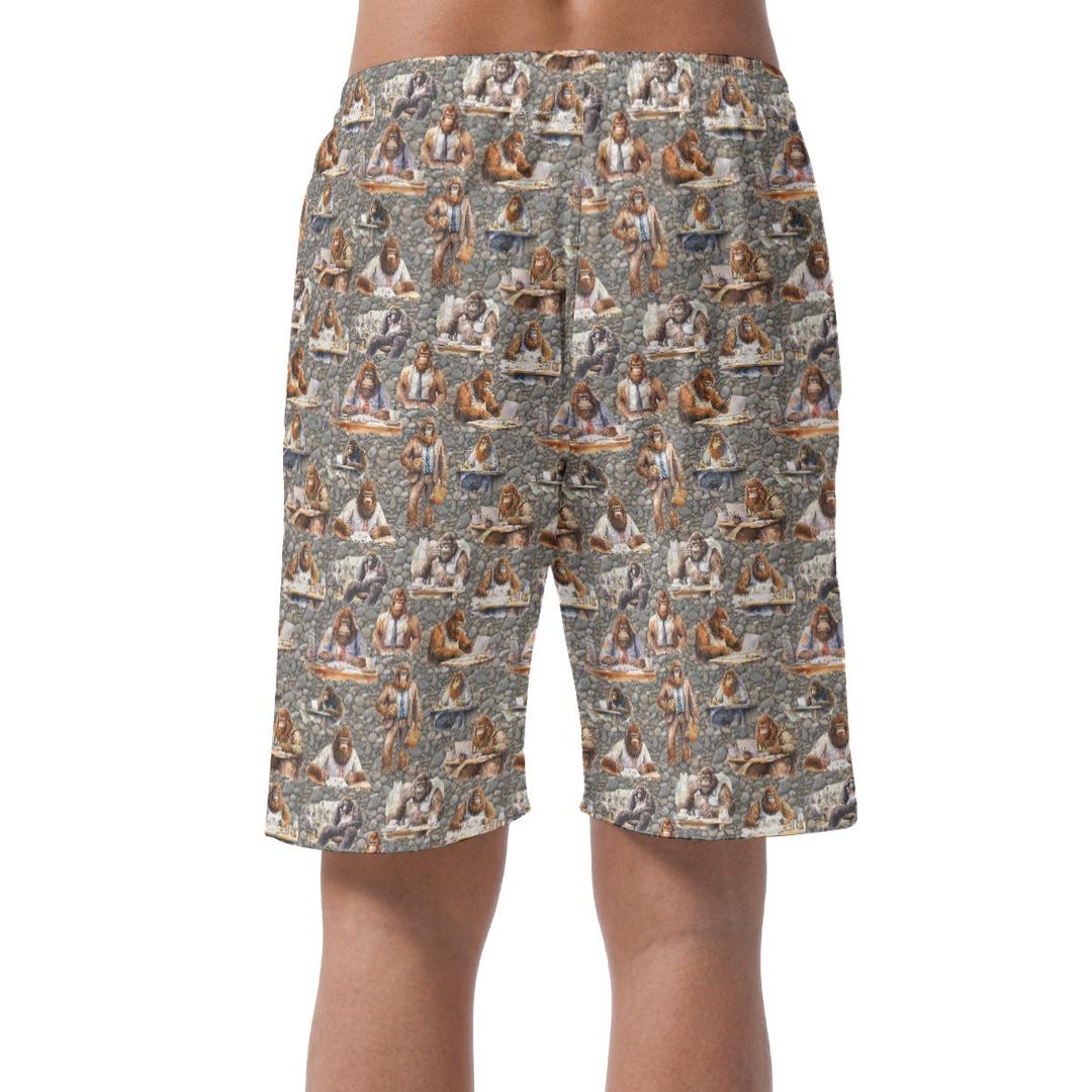Sasquatch / Bigfoot Designs (19 Designs) Men's Casual Shorts W Pull ...