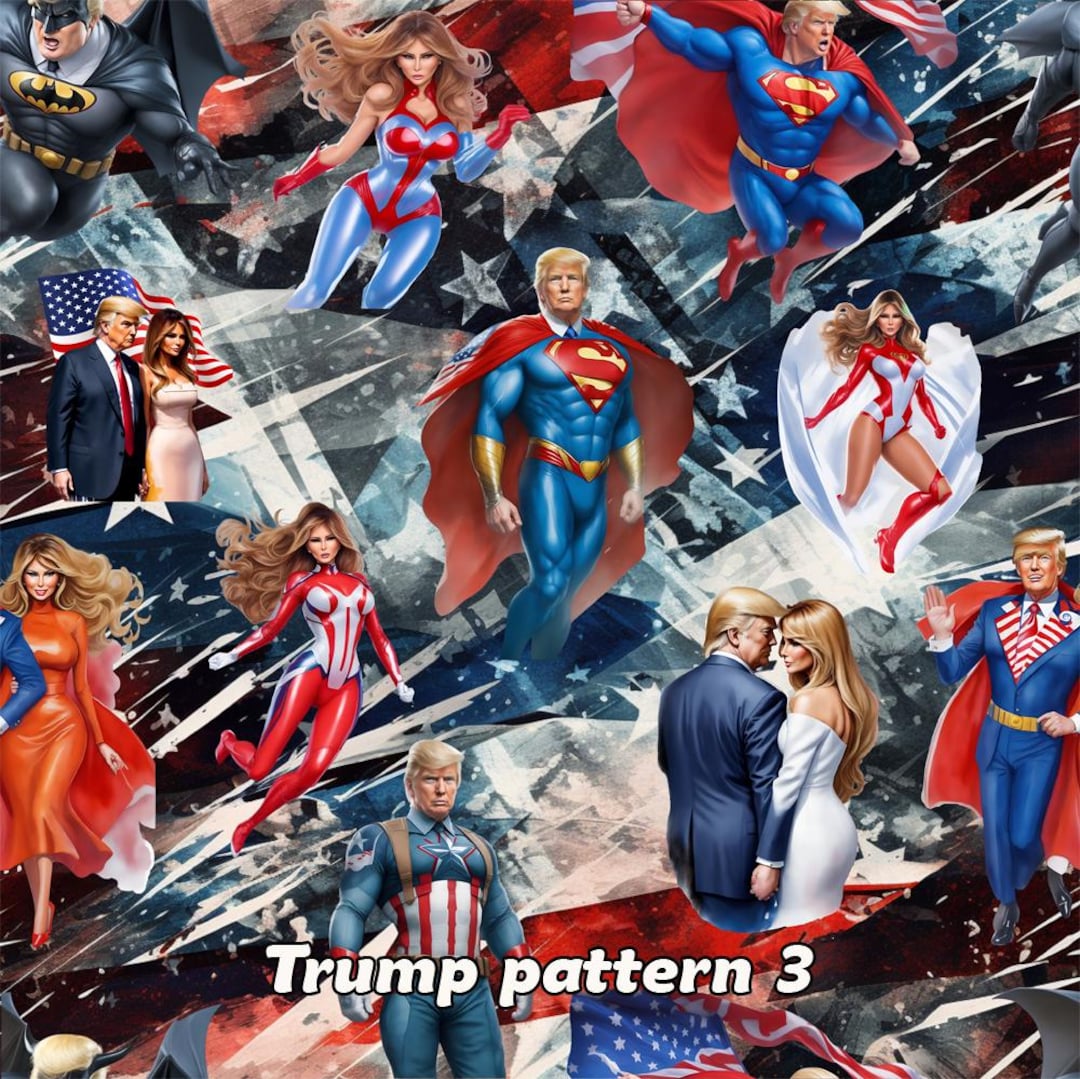 Donald & Melania Trump Heroes Quilt Cotton Fabric BULK ONLY 5 Yards - Etsy