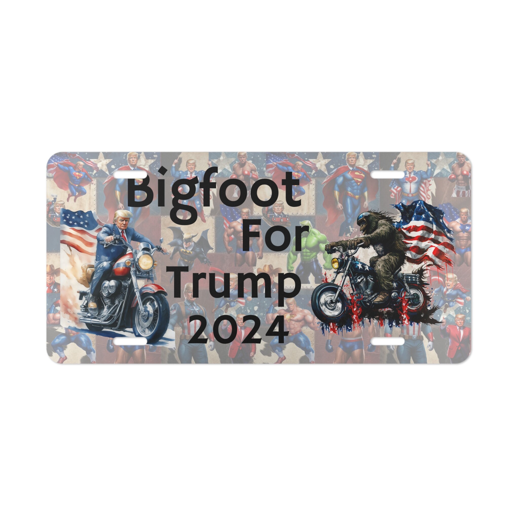 Bigfoot for Trump 2024 Vanity License Plate 12x6 - Etsy