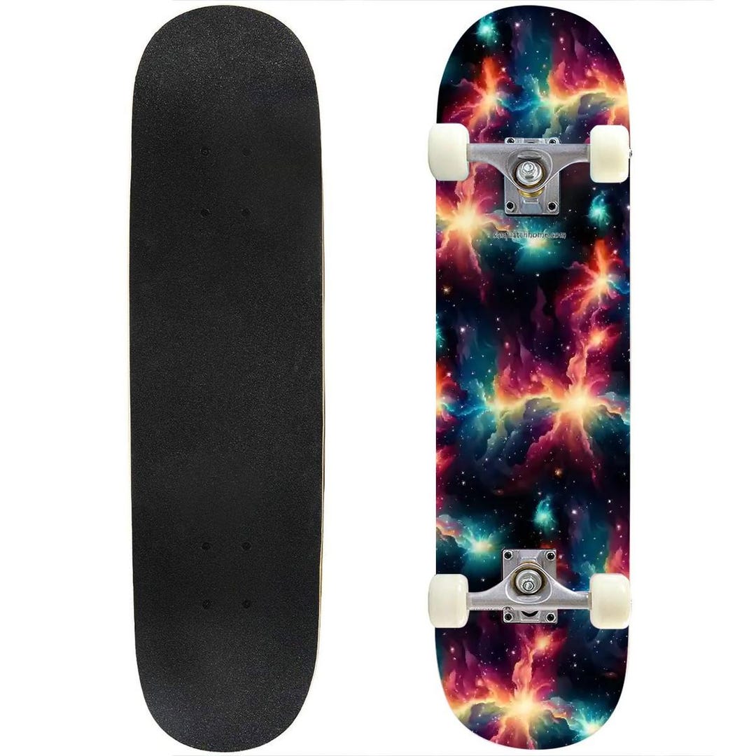 Out Space Designs, Complete 7 Layer Maple Wood Designer Skateboard ...