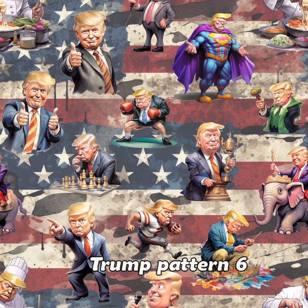 Donald Trump MAGA Memes 3 Quilt Cotton Fabric BULK ONLY 5 Yards - Etsy