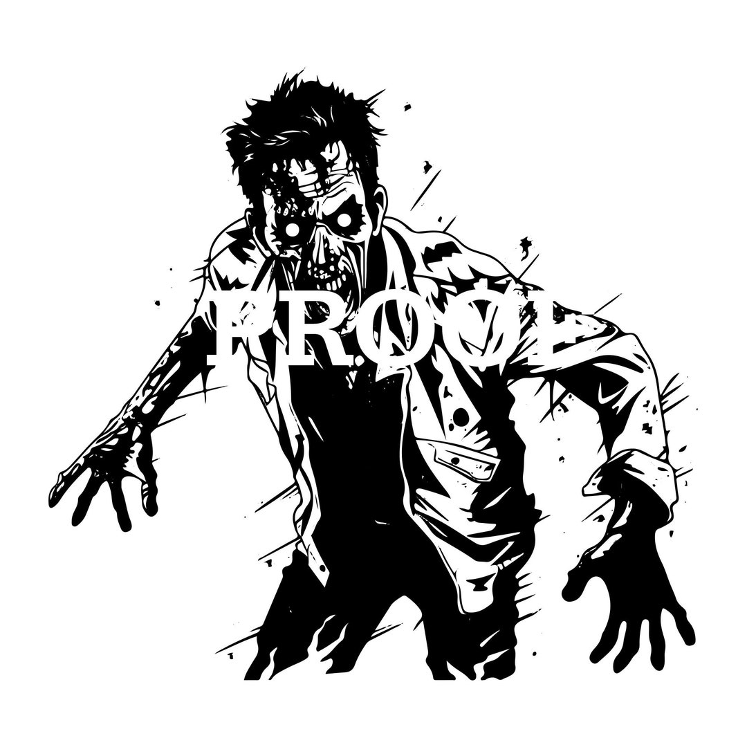 Zombie 7 SVG, PDF, PNG Formats - Etsy