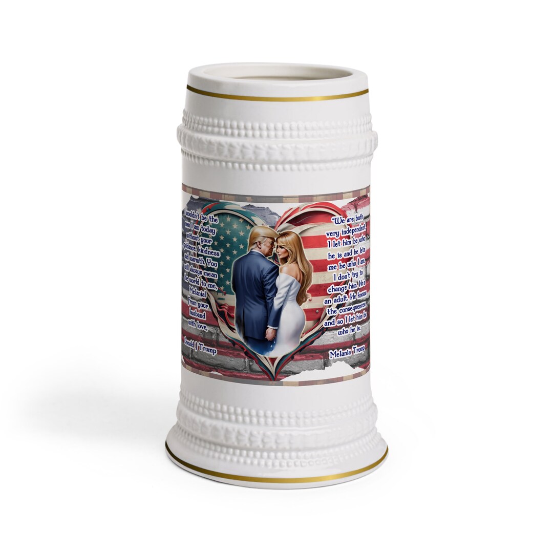 Donald & Melania Trump Beer Stein Mug - Etsy
