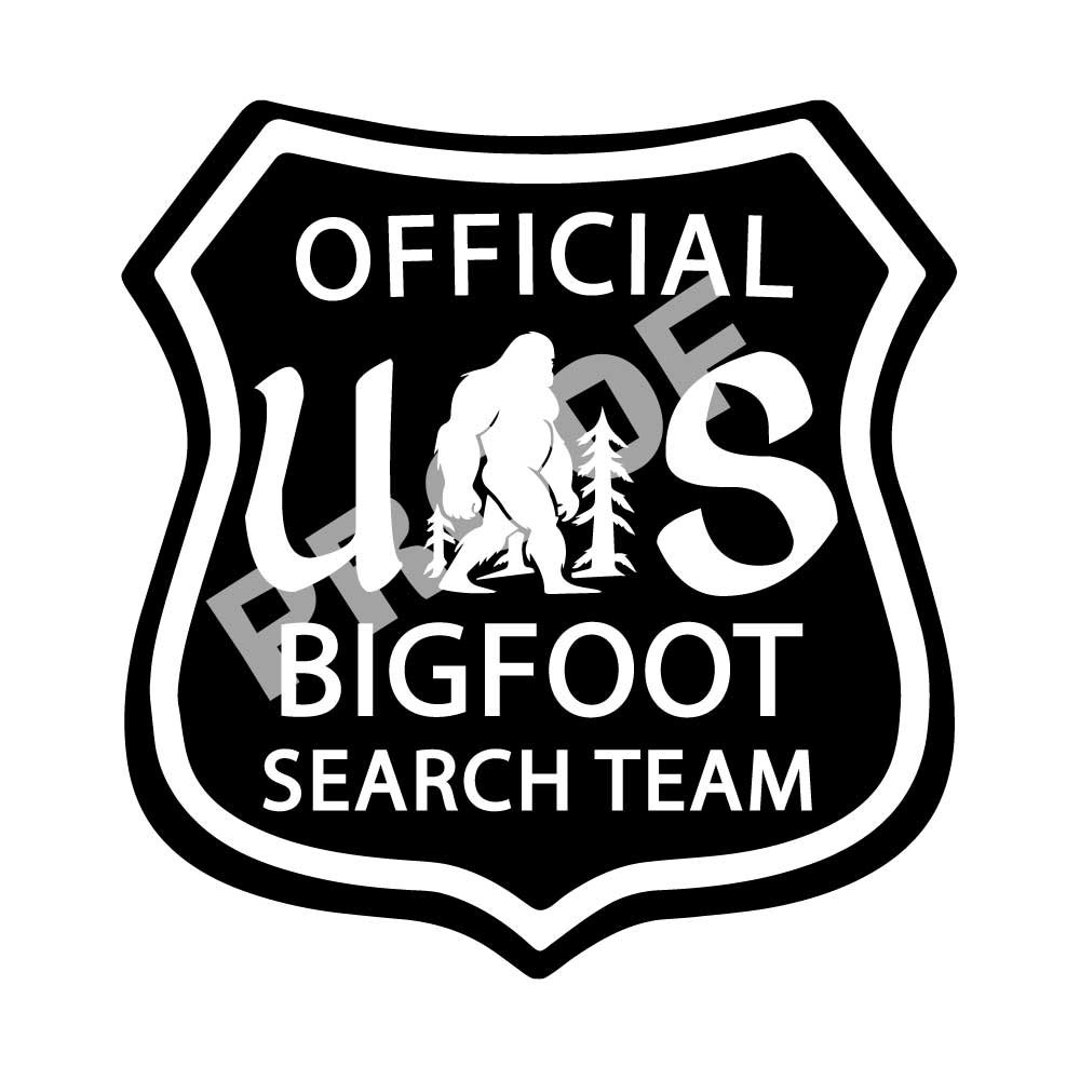 Big Foot / Bigfoot / Sasquatch Badge Official Search Team 1 Svg, Png ...