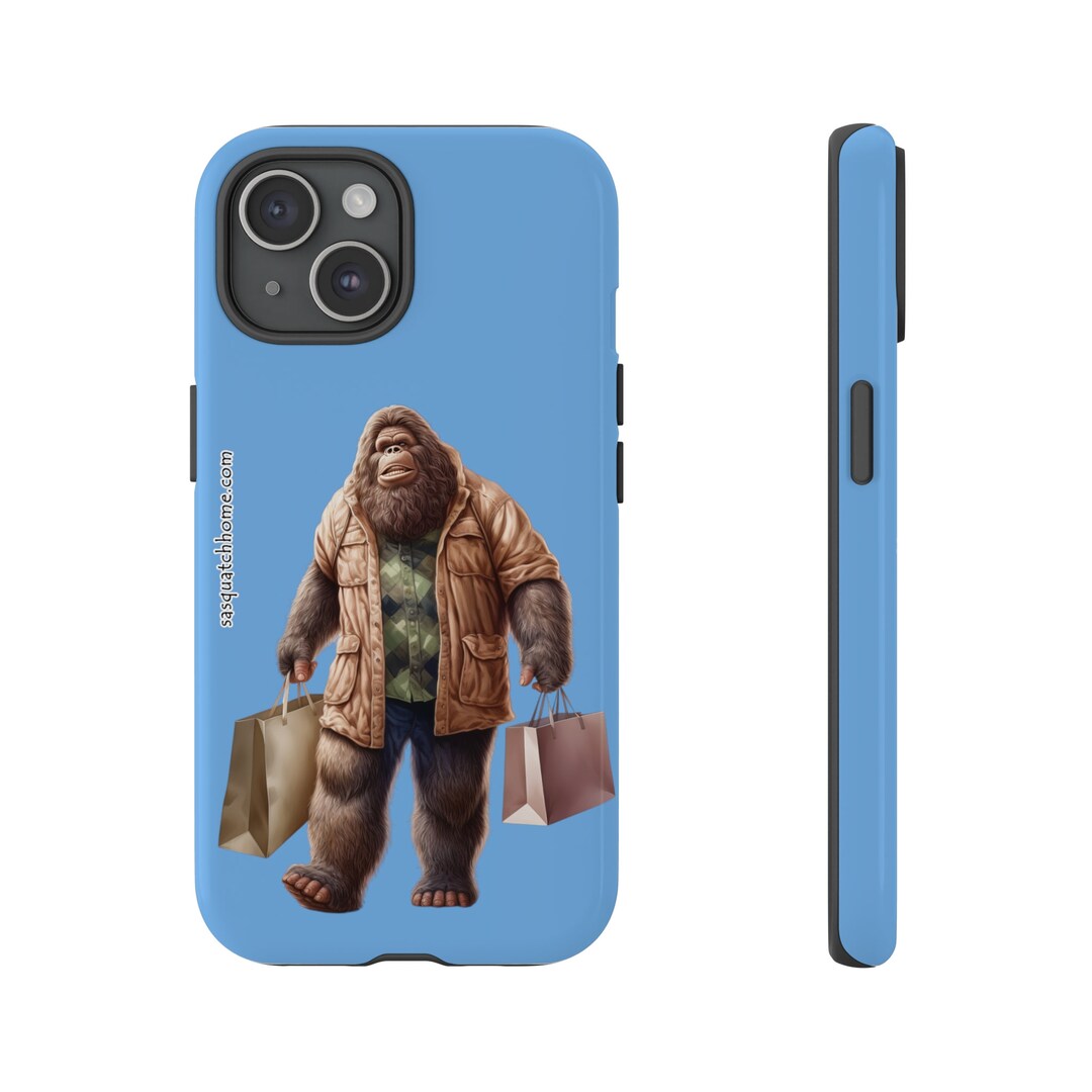 Shopping Sasquatch Bigfoot 2 Tough Cell Phone Cases Blue - Etsy