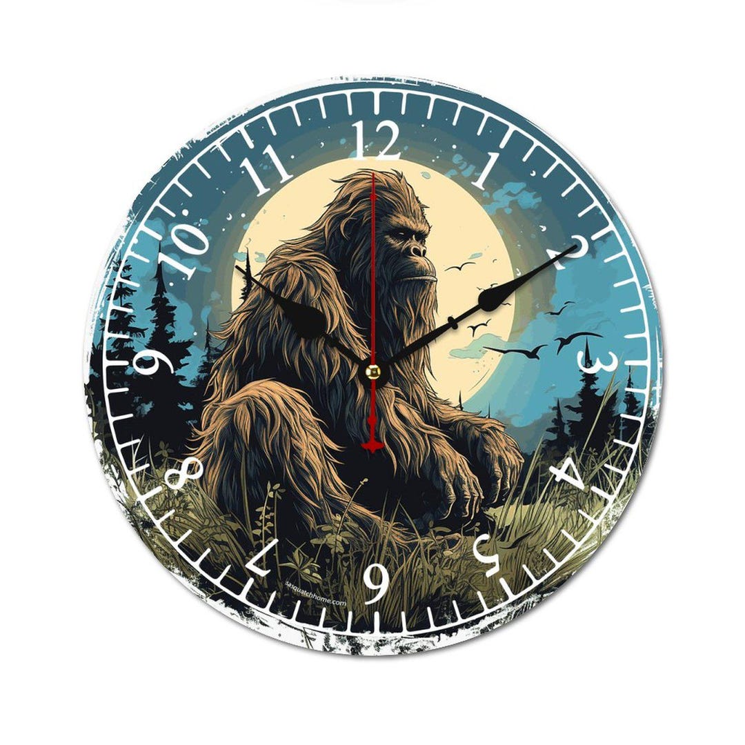 Sasquatch Wooden Wall Clock - Etsy