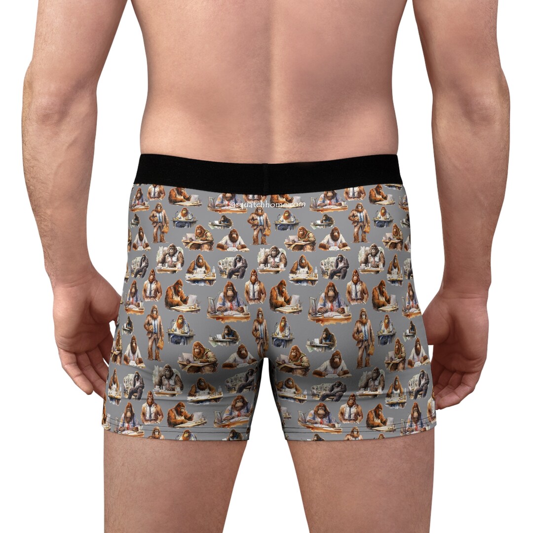 Sasquatch Bigfoot Sophisticated Squatches Men's Boxer Briefs - Etsy