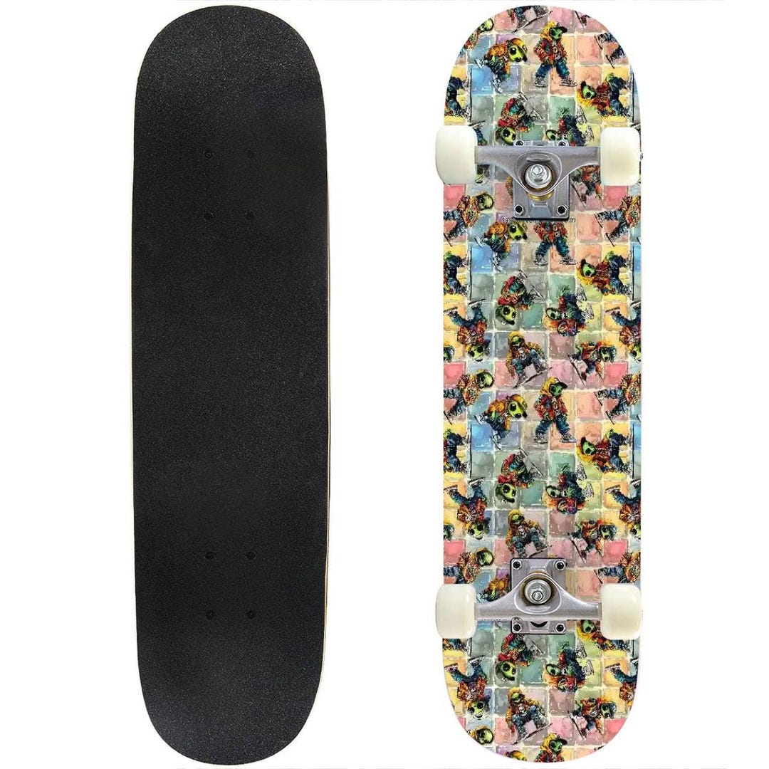 Bigfoot / Sasquatch Complete 7 Layer Maple Wood Designer Skateboard ...