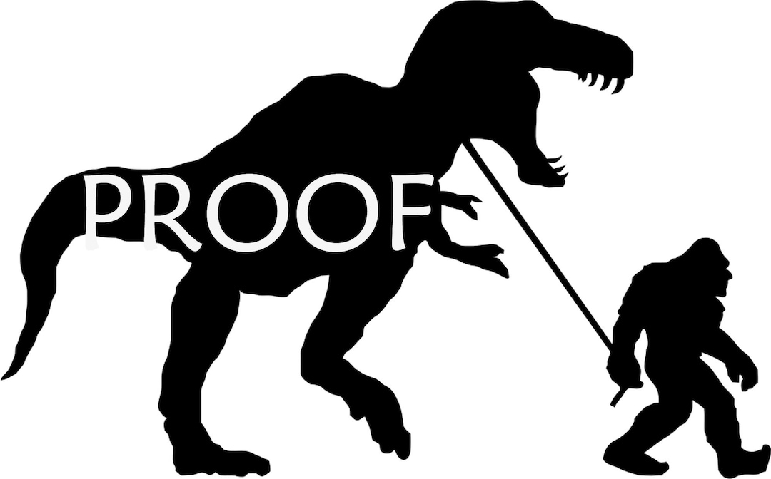 Big Foot / Sasquatch Walking T Rex - Svg, Png, Pdf, Dxf Formats Digital ...