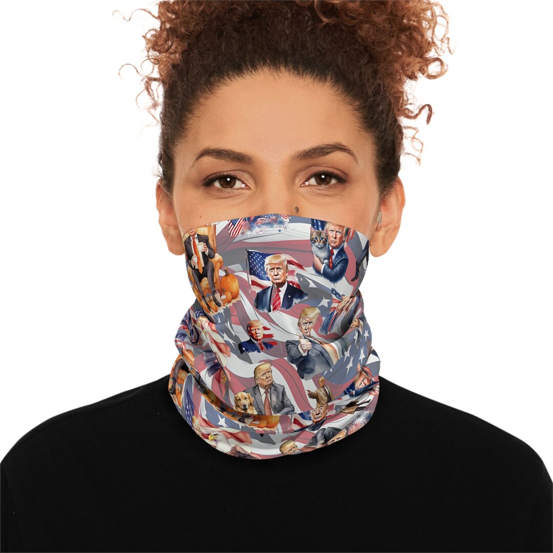 Donald Trump 4 MAGA Winter Neck Gaiter With Drawstring - Etsy