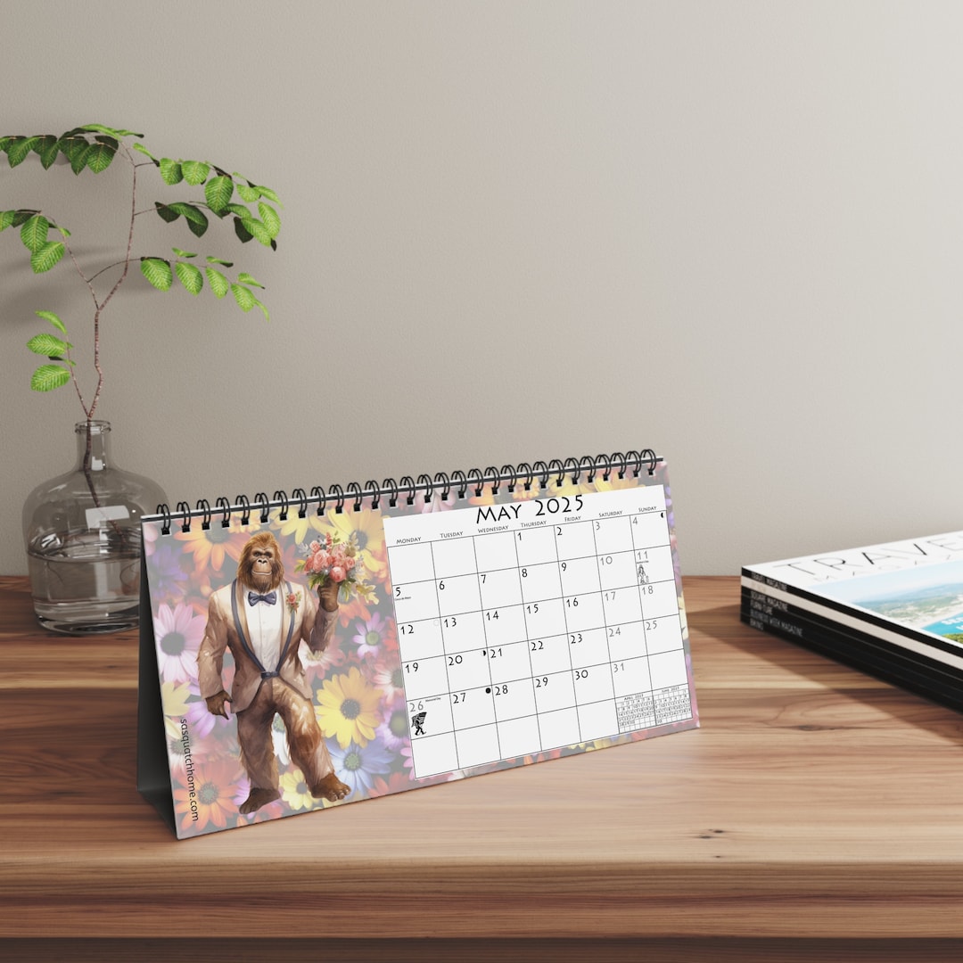 2025 Sasquatch / Bigfoot Desktop Calendar - Etsy