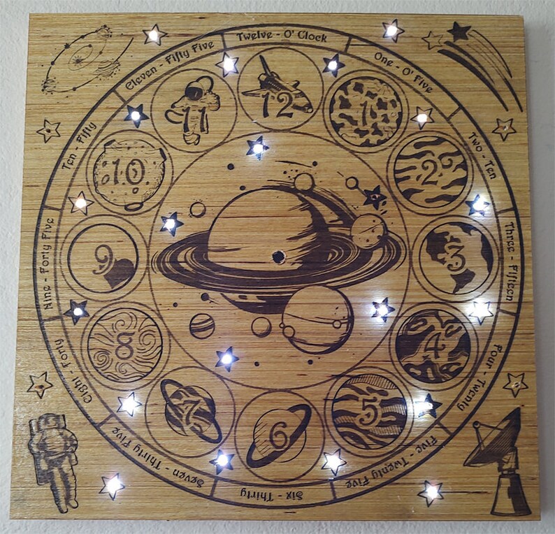 Sasquatch / Big Foot Lovers Clock 4 3 Sizes LIGHT up OPTION in 8 Colors ...