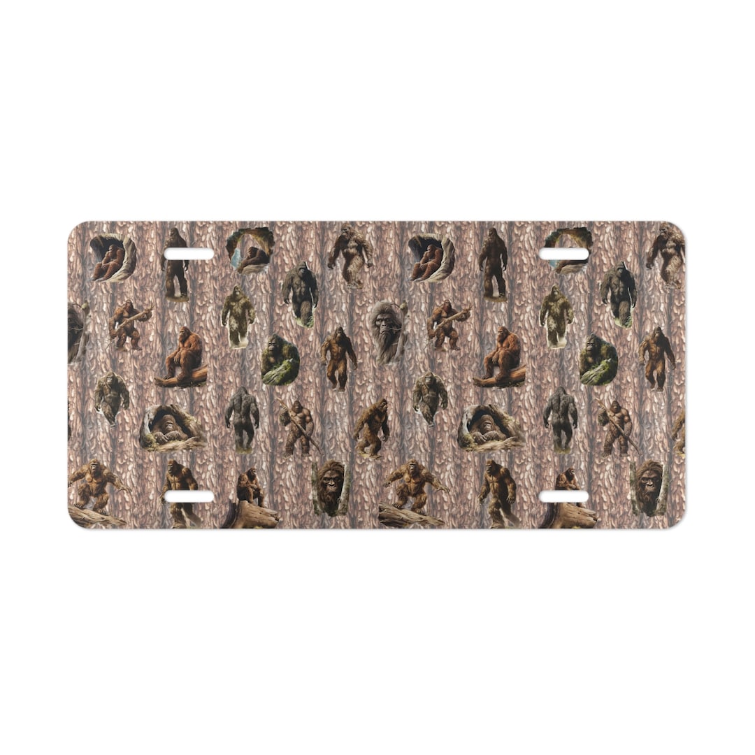 Sasquatch Bigfoot Themed Vanity License Plate - Etsy