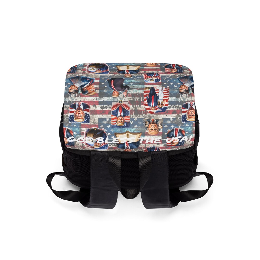 Donald Trump MAGA Casual Shoulder Backpack Red - Etsy