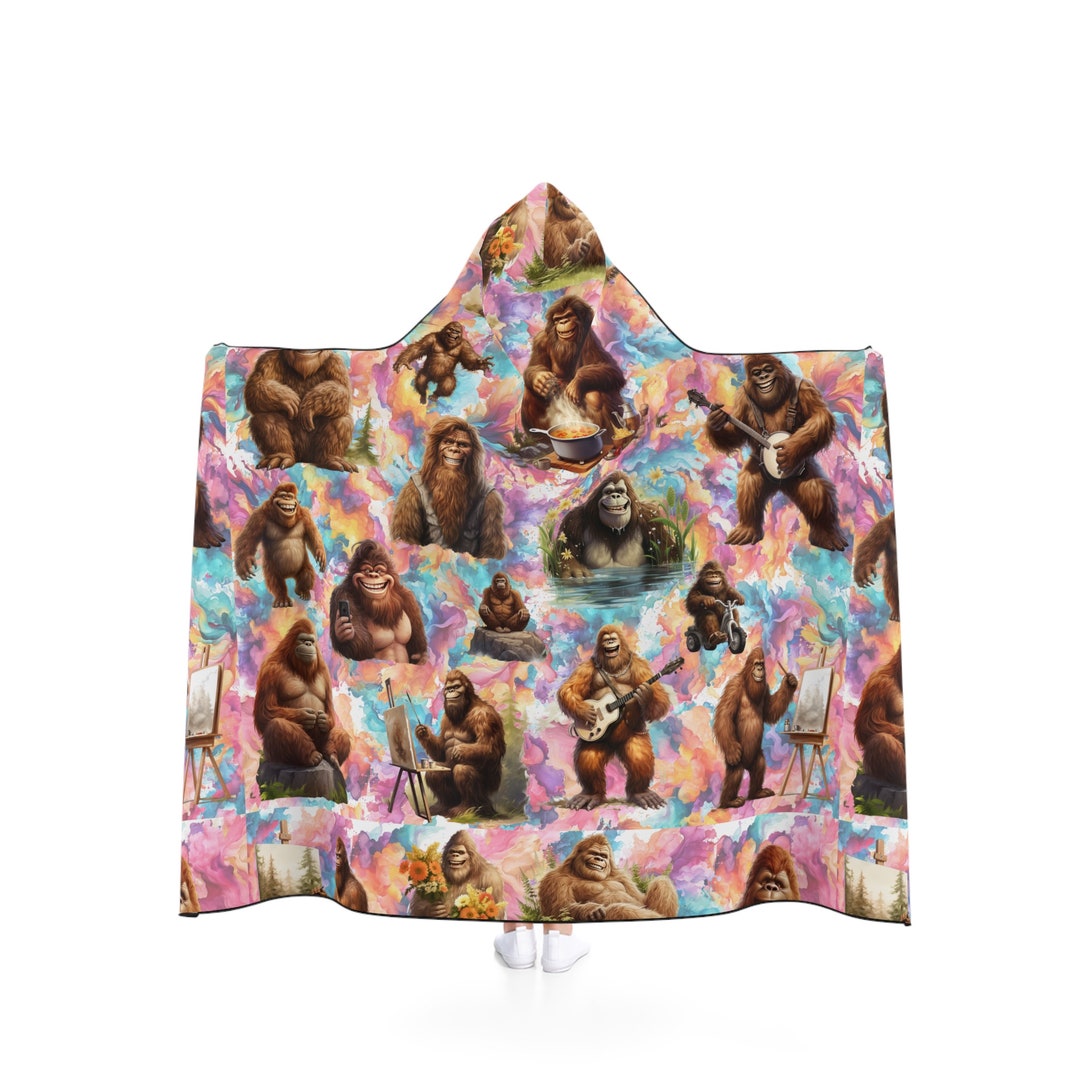 Sasquatch Bigfoot Hooded Blanket - Etsy