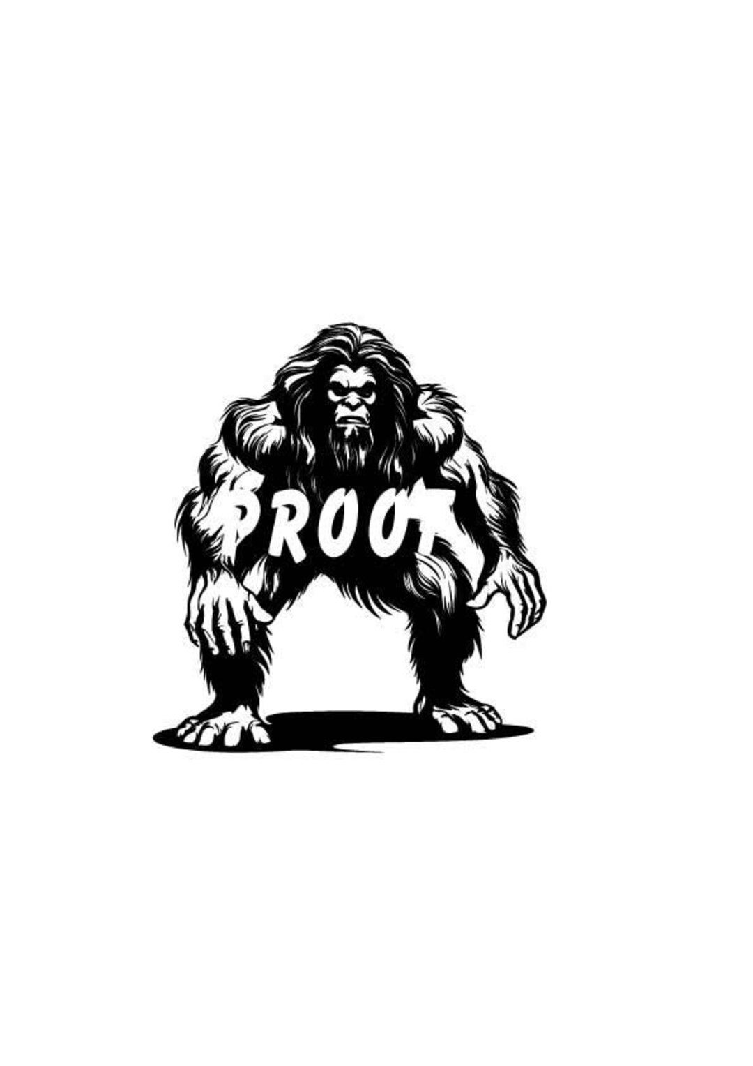 Big Foot / Bigfoot / Sasquatch Hulk 4 SVG PNG PDF Formats - Etsy