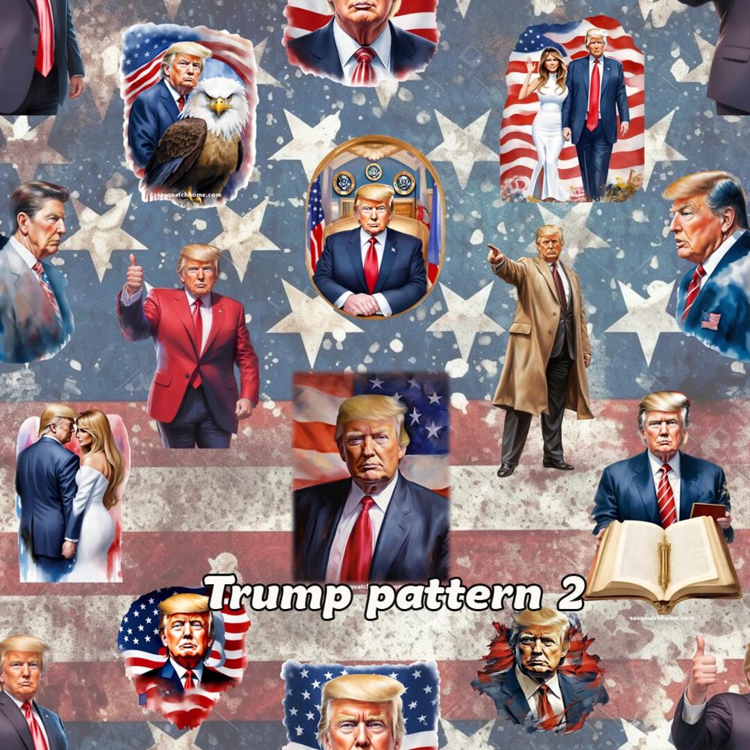 Donald Trump MAGA Patriot 2 Quilt Cotton Fabric BULK ONLY 5+ Yards - Etsy