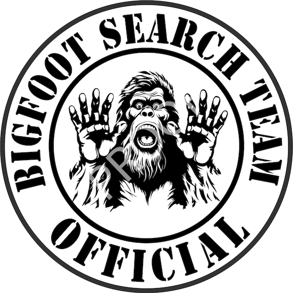 Big Foot / Sasquatch Funny Squatch 2 SVG, PNG, DXF & Pdf Formats - Etsy