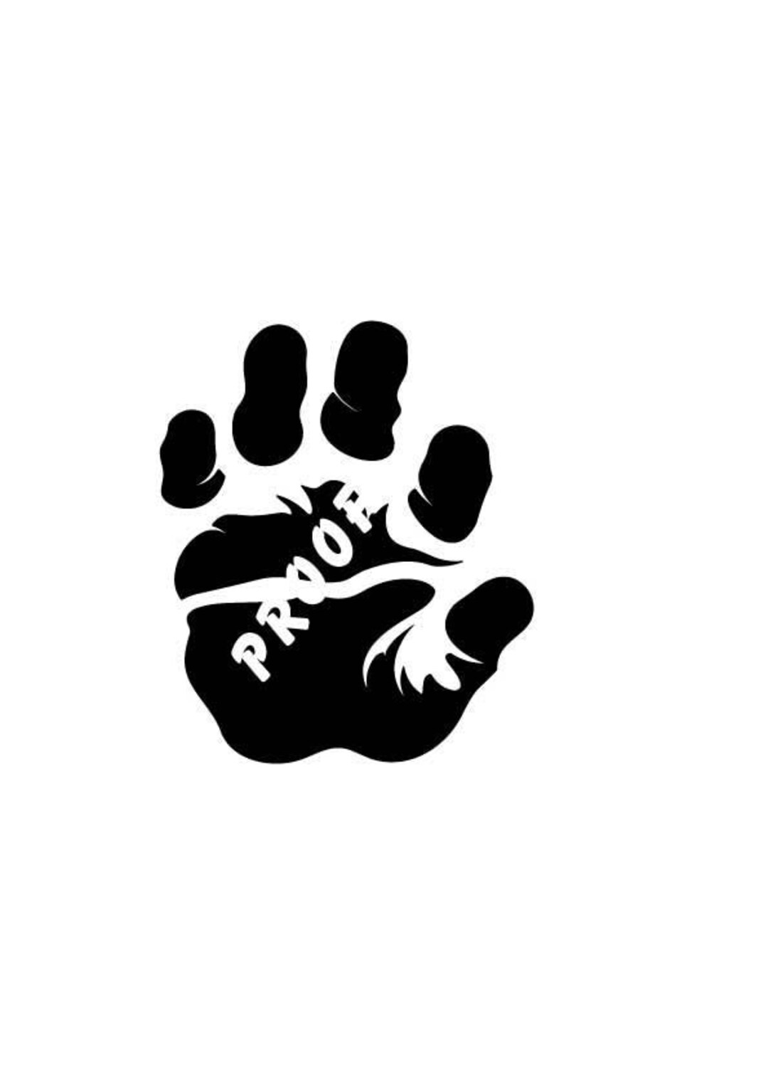 Big Foot / Sasquatch Hand Print 1 SVG, PNG, PDF, Dxf Formats Digital ...