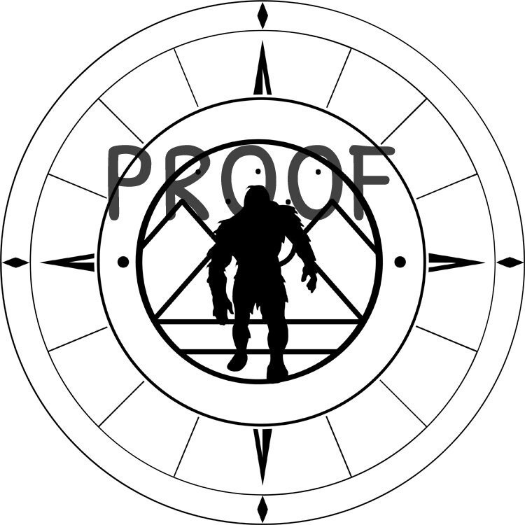 Big Foot / Sasquatch in Compass SVG, PNG, DXF Formats - Etsy