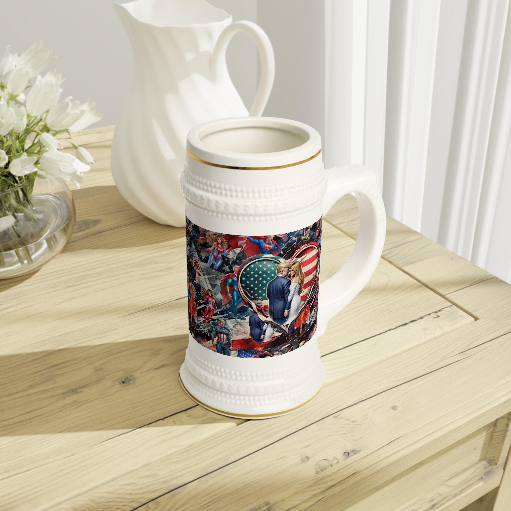 Donald & Melania Trump in Love MAGA Beer Stein Mug - Etsy