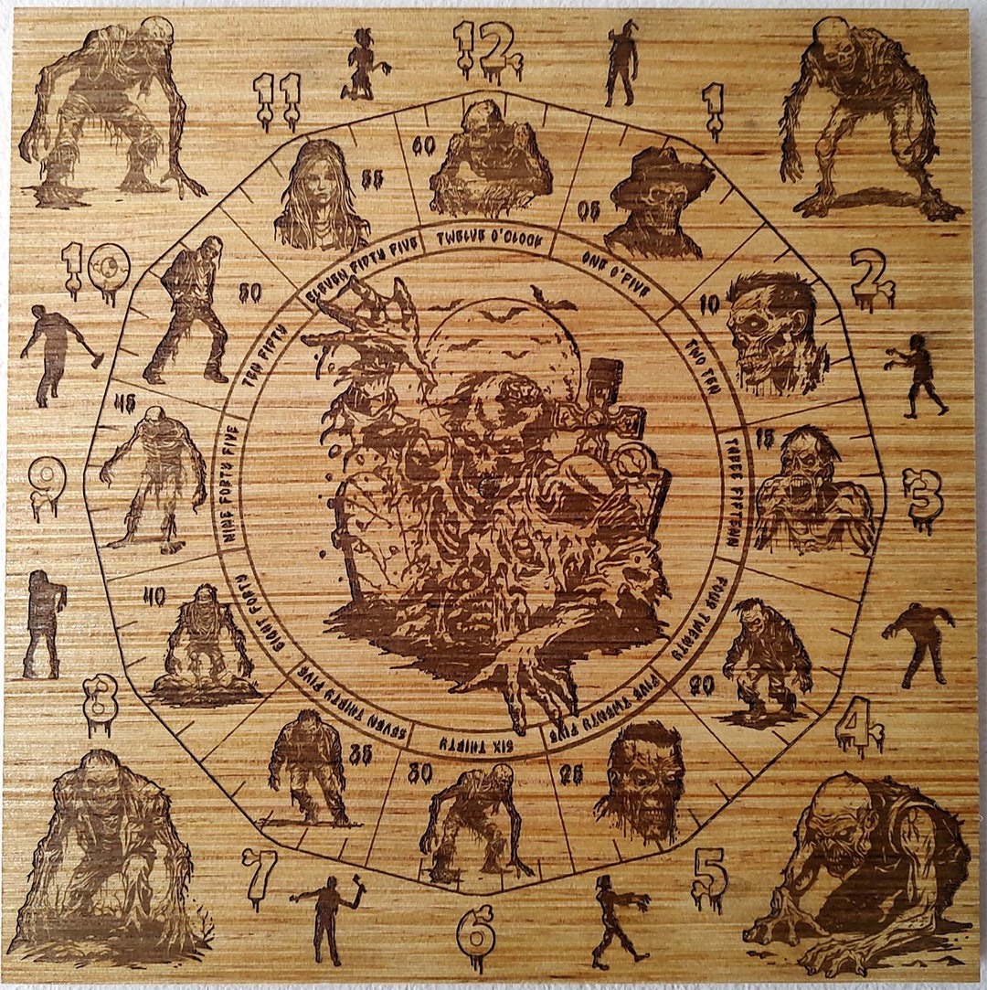 ZOMBIES Clock 3 3 Sizes Hand Crafted Free Personalization One of a Kind ...