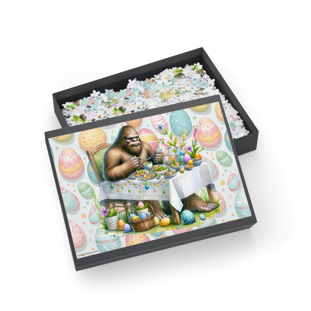 Sasquatch Bigfoot Easter Puzzle 4 Sizes 96, 252, 500, 1000-piece - Etsy