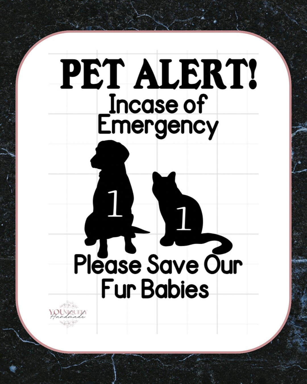 Emergency Pet Decal/ Pets Inside Decal/ Pet Alert Decal - Etsy