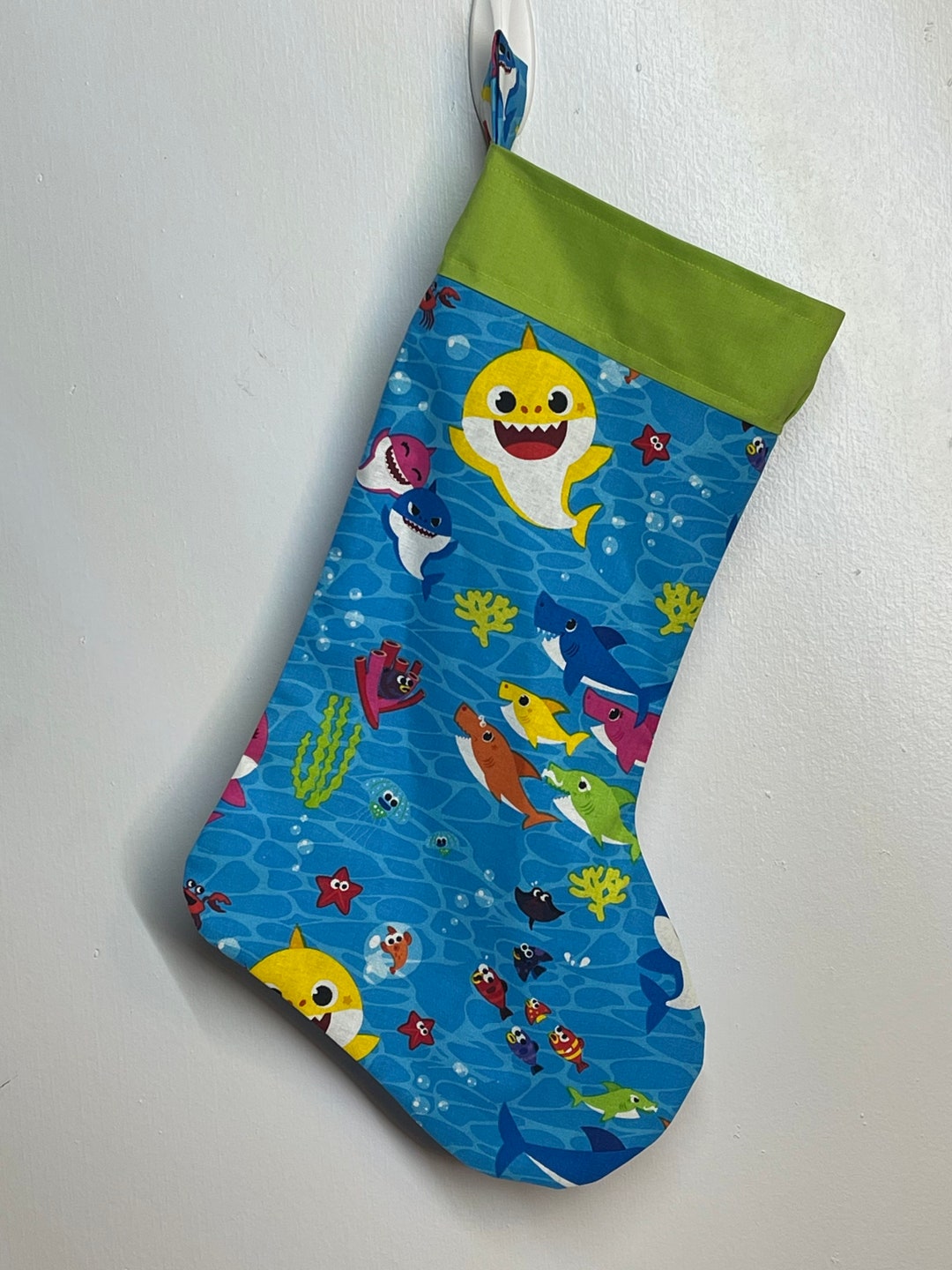 Baby Shark Christmas Stocking - Etsy