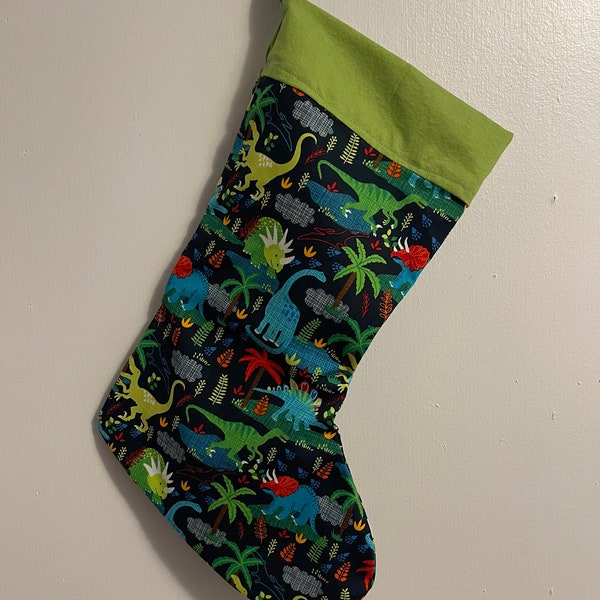 Dinosaur Stocking - Etsy