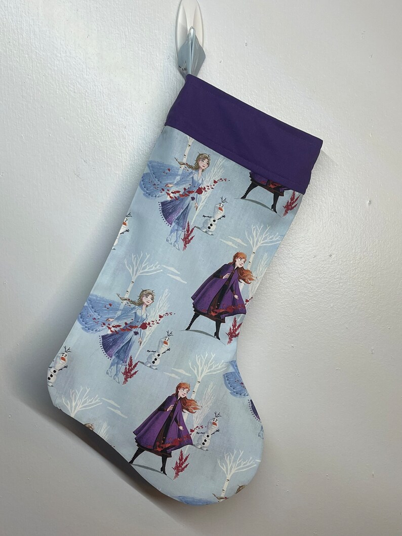 Anna and Elsa Frozen Christmas Stocking - Etsy