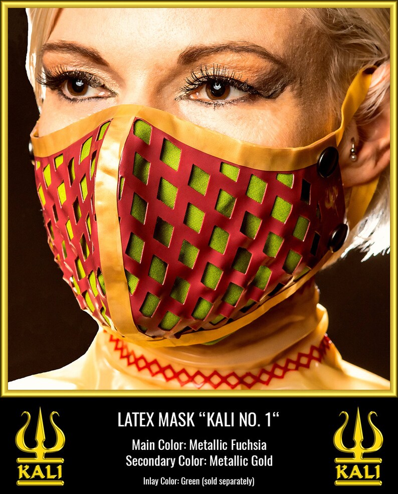 LATEX FACE MASK kali No. 1 2500 Color - Etsy
