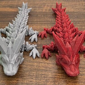 Articulating Crystal Dragon, 3D Printed - Etsy