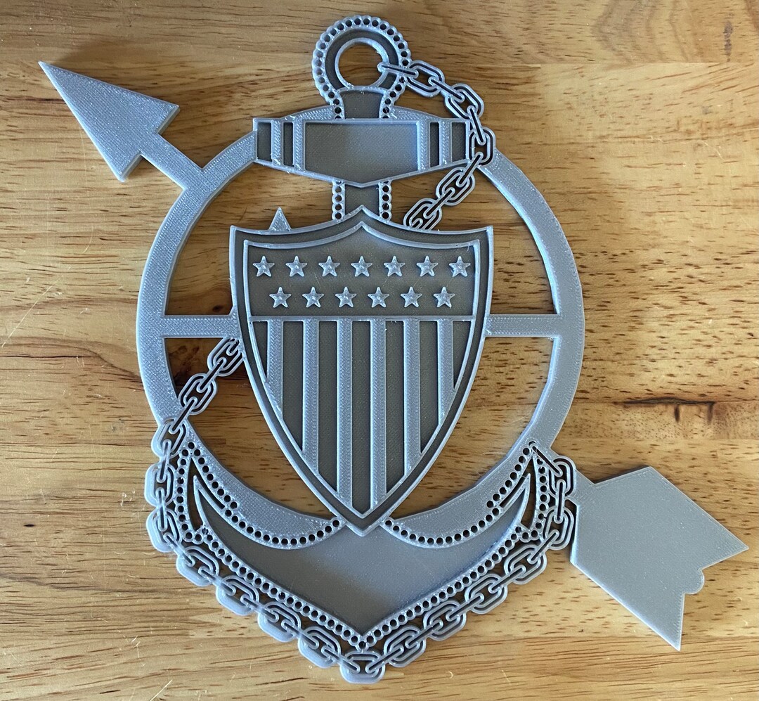 3D Print USCG Operations Specialist (OS), CPO, Chief Rating Badge, Hat ...