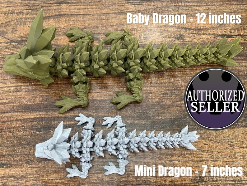 Articulating Crystal Dragon, 3D Printed - Etsy