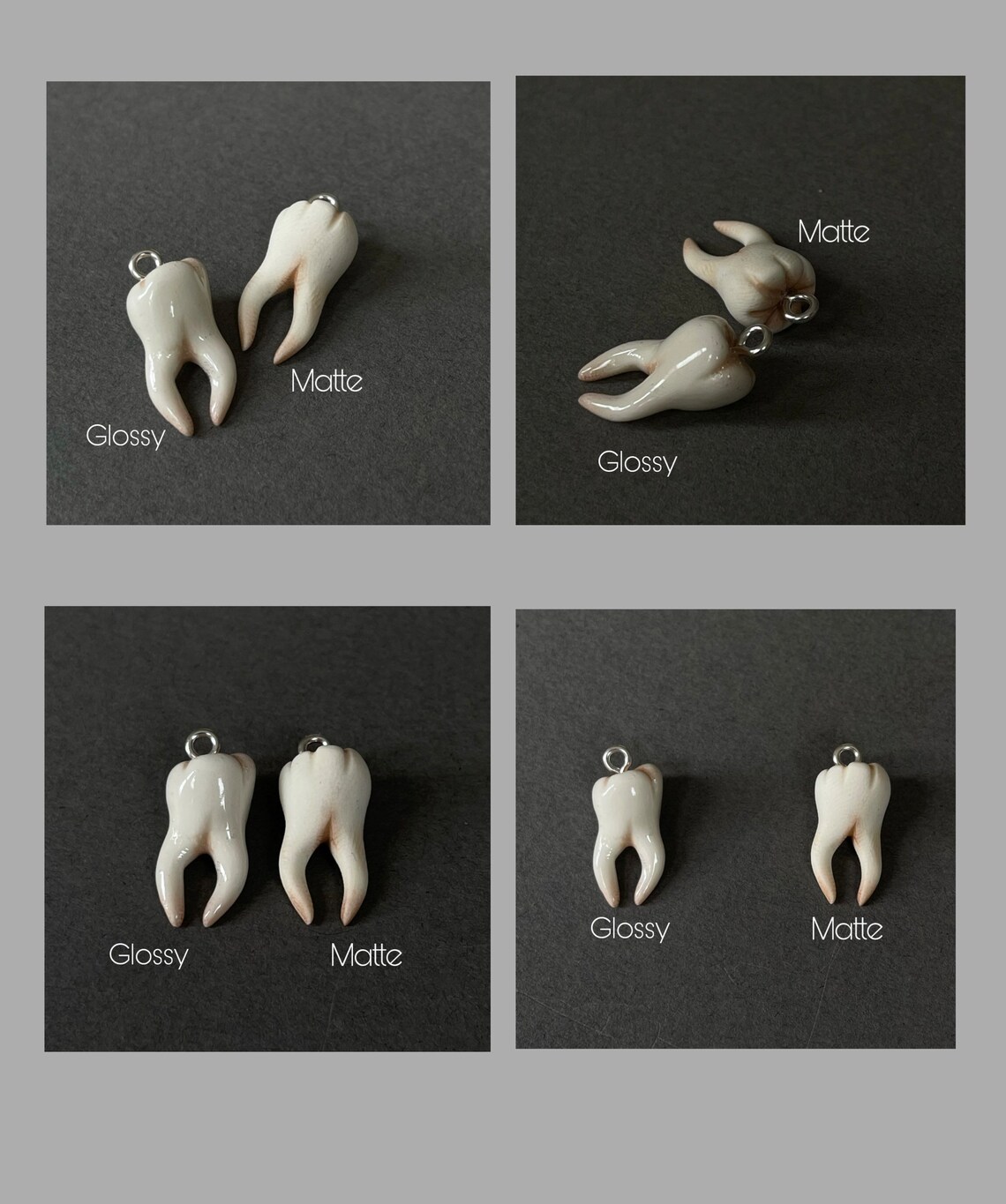Florence’s Original Handmade Clay Teeth Stud Earrings / Teeth Studs ...